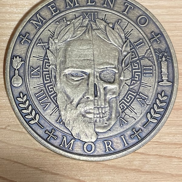 Know Thyself Coin EDC Reminder Coins Brass Challenge Coins Daily Stoic ...