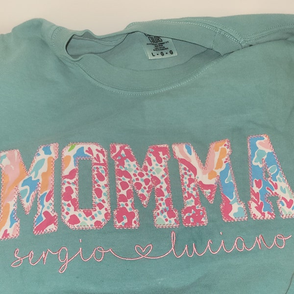 MAMA Embroidered Appliqué , Gifts for Mom, Cute Mama Gift for Mothers ...