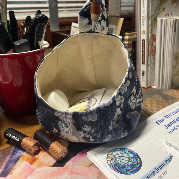Bubble Pod Hanging Fabric Basket | Canvas Storage & Organizer Bin ...