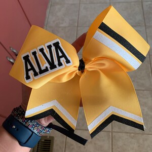 3 Texas Size Cheer Bow Single Layer Trimed Ends - Etsy