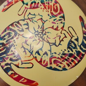 Drip Melted Disc Golf Vinyl Decal Stencil for Frisbee Dyeing, Hot Dip ...