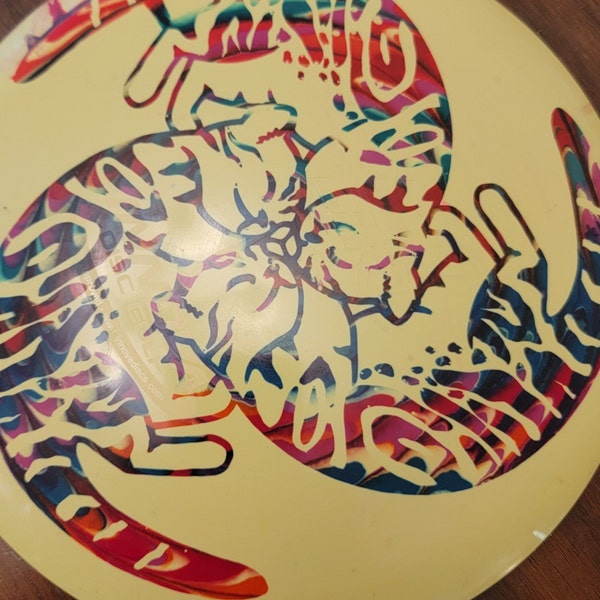 Drip Melted Disc Golf Vinyl Decal Stencil for Frisbee Dyeing, Hot Dip ...