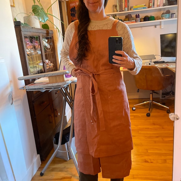 Pottery Apron With Pants/sewing Pattern/ Potter's Split Leg /cross Back ...