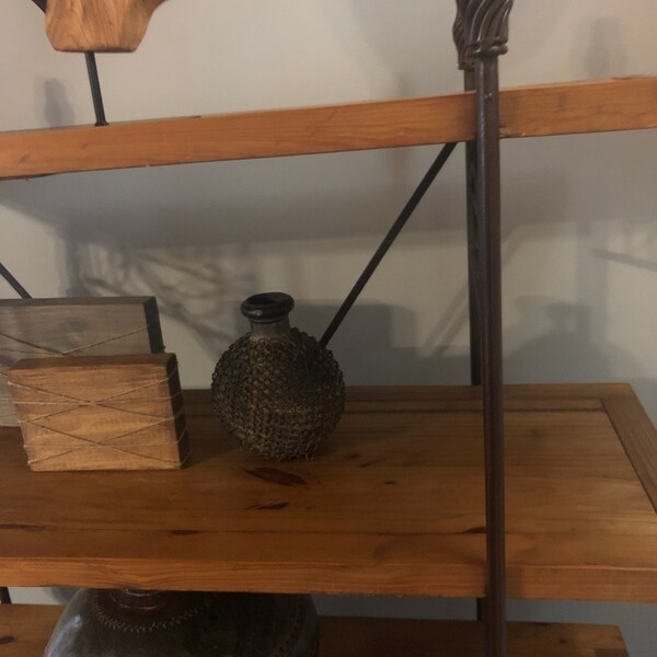 Antique Metal Letters HUN Wood Letter Store Sign Industrial ...