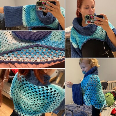 Crochet Shrug PATTERN, Sweater, Cropped Sweater, Sweater Crochet PDF ...