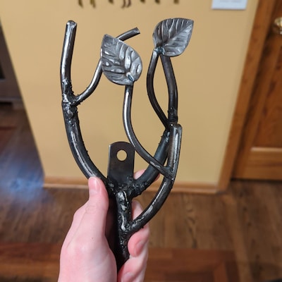 Forged Iron Elegant Branch and Leaves Stair Railings, Custom Stair ...