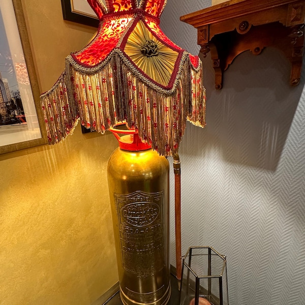 Red Velvet Lampshade: Handmade Victorian Style With Beaded Fringe - Etsy