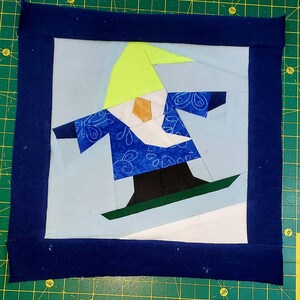 Happy Witch Paper Pieced Block Pattern in PDF - Etsy