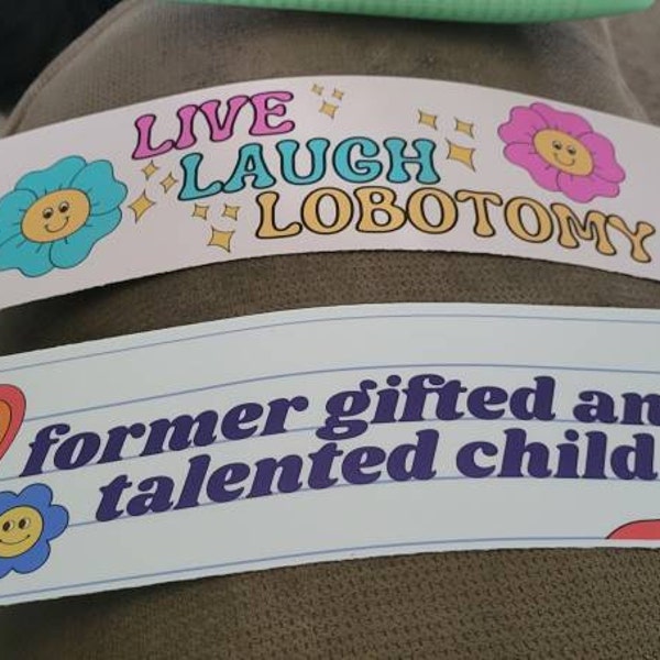 Wizard Bumper Sticker Funny, Cute Car Sticker Decals, Cursed Bumper ...