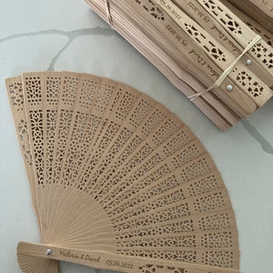 Personalized Wedding Fans Custom Wedding Fans Intricately | Etsy