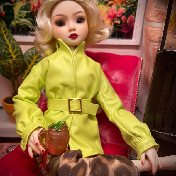 1:6 Scale Watermelon Jello Mold, Watermelon Bund Dessert for Dolls ...