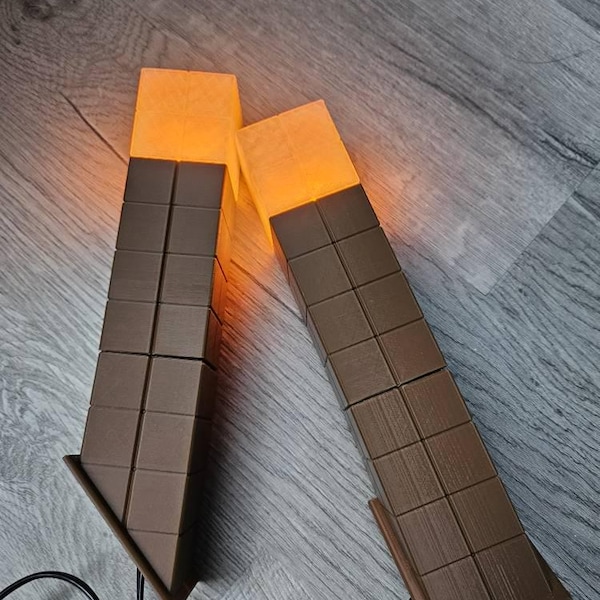 The Original Minecraft-inspired Torch LED Night Light - Etsy