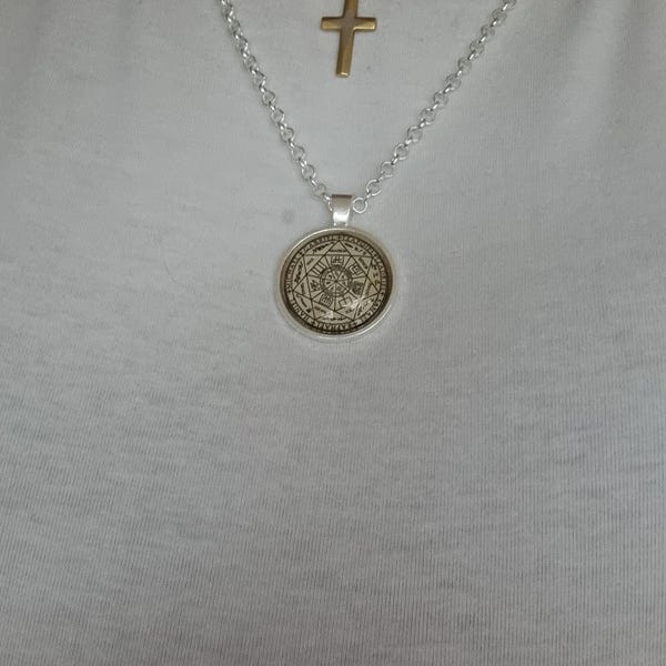 THALASSA SYMBOL Necklace, Symbol of Fertility, Symbol of Calmness ...
