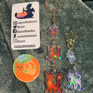 Snowfall and Lynx Wings of Fire WOF Acrylic Charm - Etsy