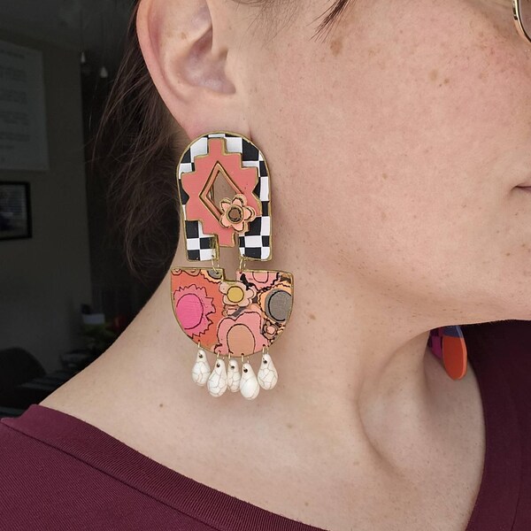 Retro Smiley Face Flower....hand Rolled Knobs Drawer Pulls Handles ...