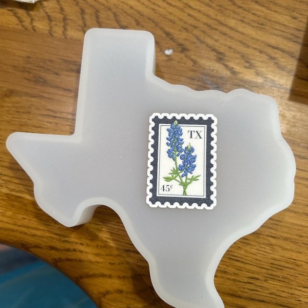 Texas Bluebonnet Stamp Sticker - Etsy