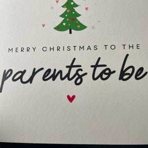 Parents to Be Christmas Card, Bump Christmas Card, Mum to Be Christmas ...