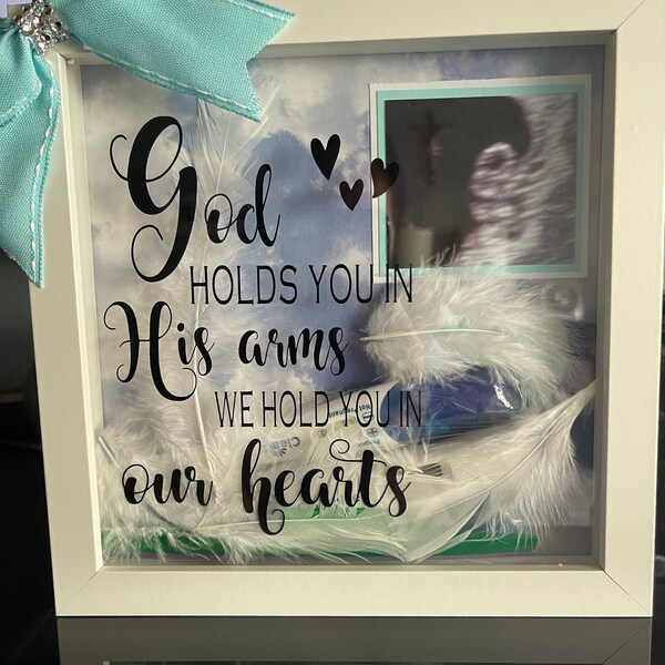 Memorial Shadow Box, Picture Shadowbox, Custom Memorial Gift, Memorial ...