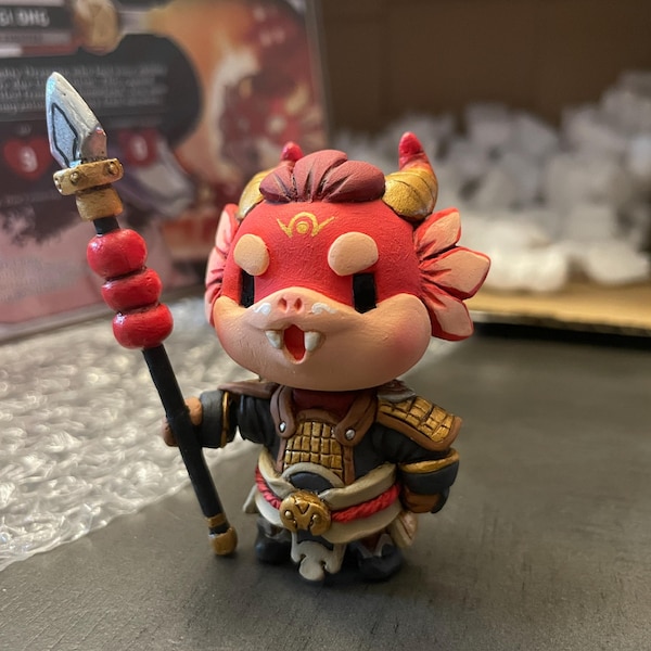 Handmade Bunny Wizard, Polymer Clay Rabbit, Handcrafted Art Toy, Cute ...