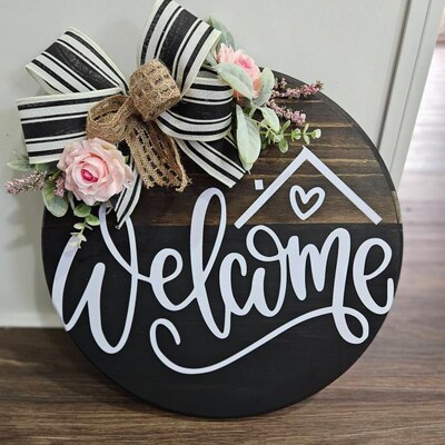 Welcome to Our Home Sign Metal, 12 Inch Sign Metal, Farmhouse Decor ...