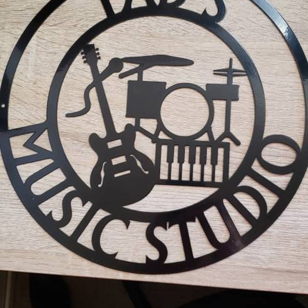 Personalized Musical Instruments Metal Wall Art With Led Lights, Custom ...