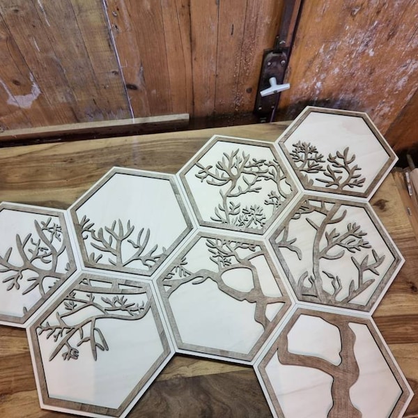 Tree Branch Laser Cut Svg Dxf Files Wall Sticker Engraving Decal ...