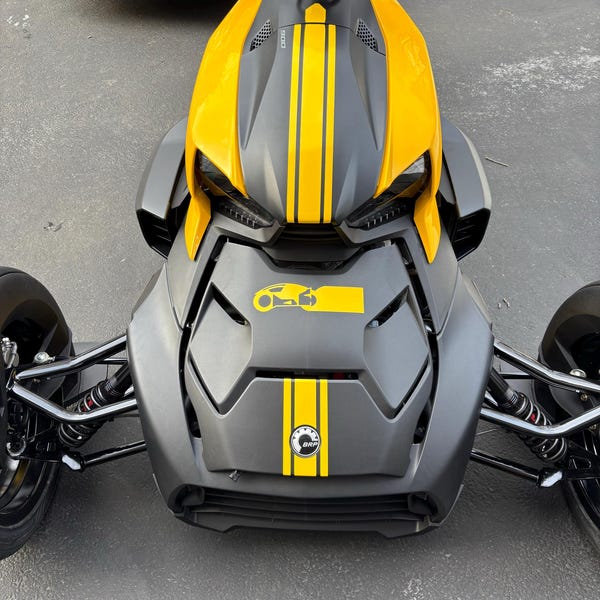 Hood Panel Decals Name Decals Ryker Motorcycle Custom Vinyl Decal ...