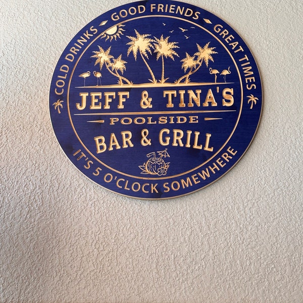 Tap House Carved Wood Sign With Beer Taps and Name / Personalized Bar ...