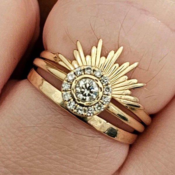 14K Solid Gold Greek Key Ring, Labyrinth Ring, Gold Meander Symbol Ring ...