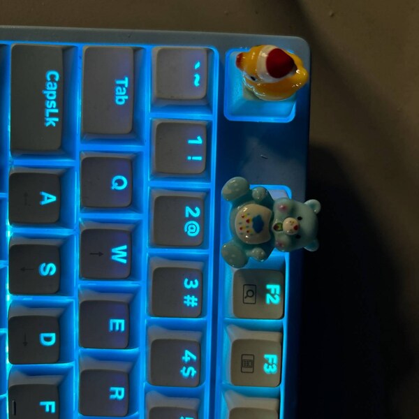 Kawaii Duck Character Keycaps, Goose Keycap, Animal Keycaps, Cute ...