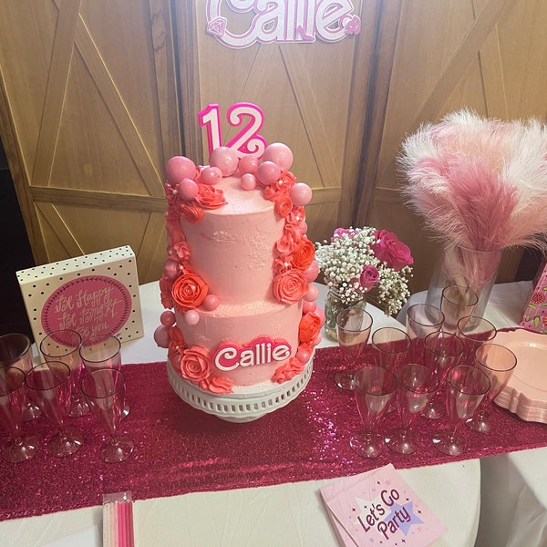 Girls Birthday Number for Cake | 1 2 3 4 5 6 7 8 9 10 Birthday Cake ...
