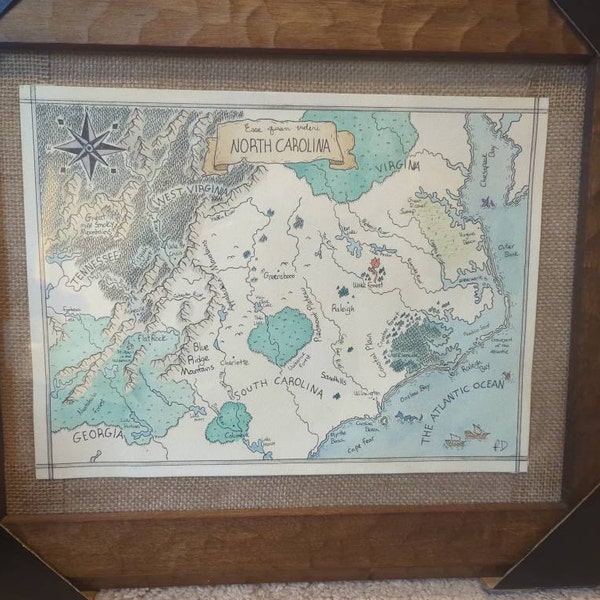 Custom Fantasy Map - Tolkien Style Map - Dungeon and Dragons World Map ...
