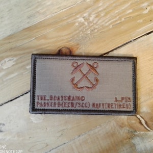 Leather Plate Carrier Flak Patch 2.25 X 4 Embroidered Patch on Hand ...