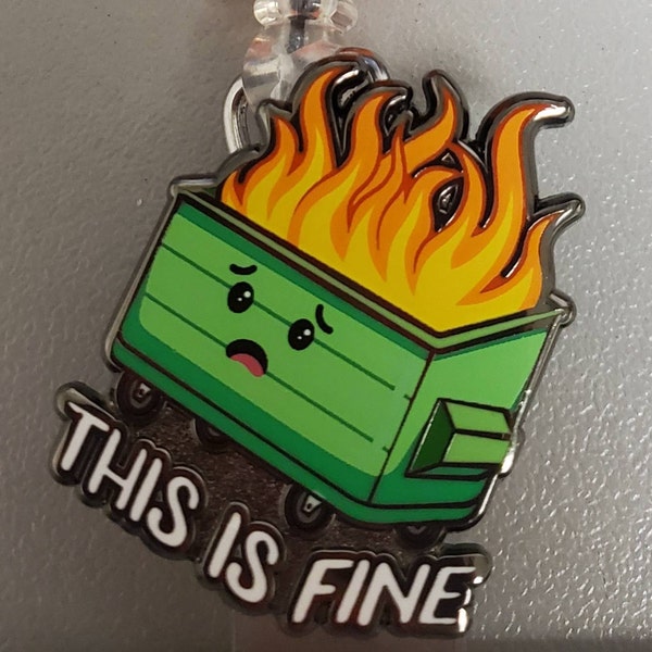 Dumpster Fire Enamel Pin, Funny Nurse Pin, Medical Enamel Pins, This is ...