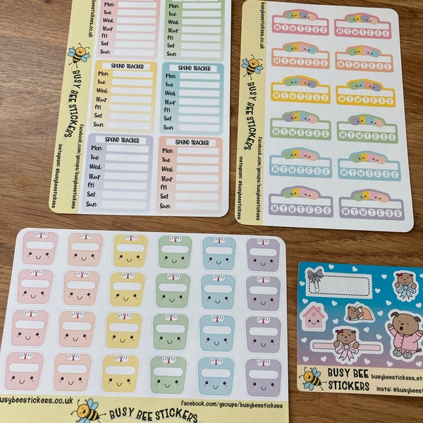 Spend Tracker Planner Stickers, Money Tracker Stickers, Financial ...