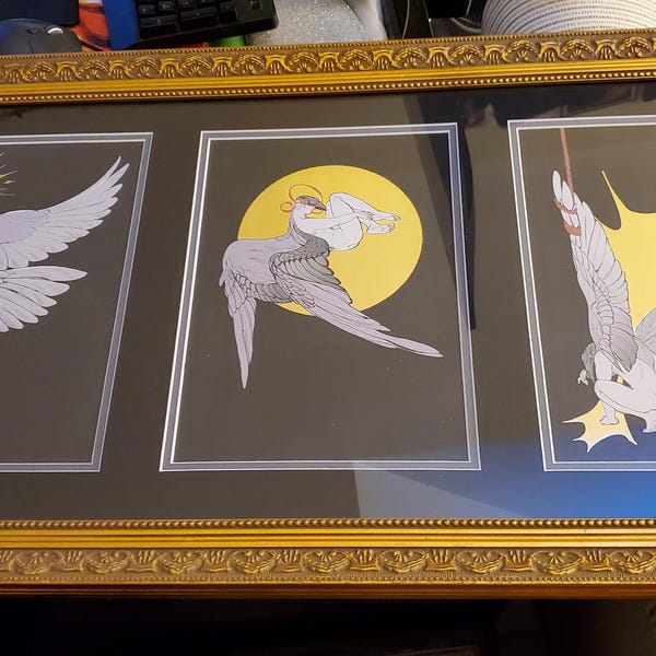 6x24 Frame approximate Size Vintage Gold Long Skinny With Optional ...