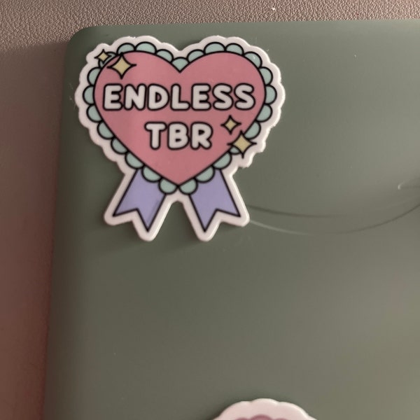 MINI Endless TBR Book Club Sticker L Bookworm Sticker | Bibliophile ...