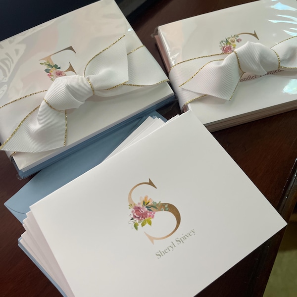 Personalized Stationery | Monogrammed Notecards | Monogram Gifts ...