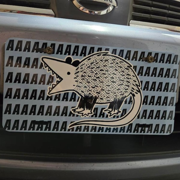 Opossum License Plate, Possum Car Decor, Funny Car Accessories for Men ...