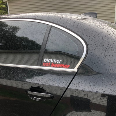 Bimmer Not Beamer Bmw Window Sticker Decal - Etsy