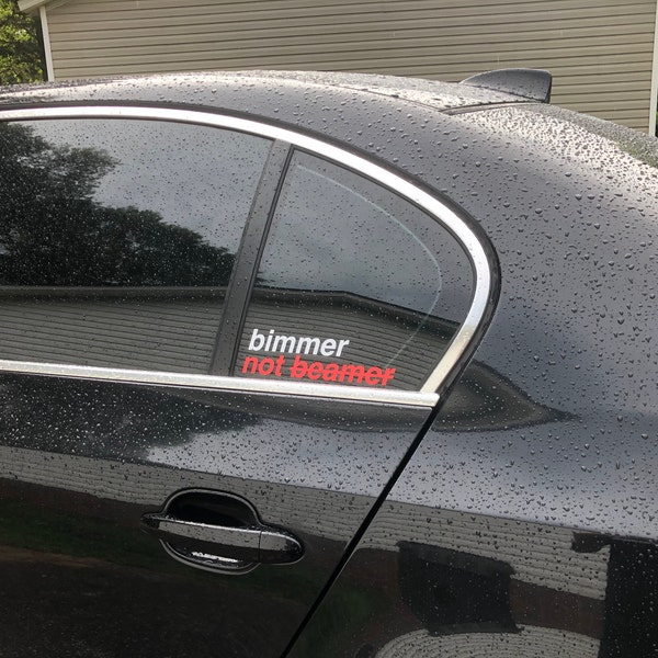 Bimmer Not Beamer Bmw Window Sticker Decal - Etsy