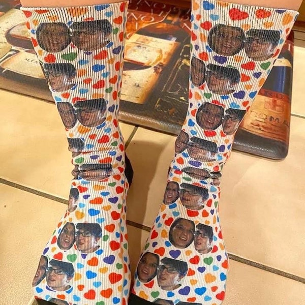 Bff Custom Gifts, Custom BFF Face Sock, Best Friend Socks, BAE Socks ...