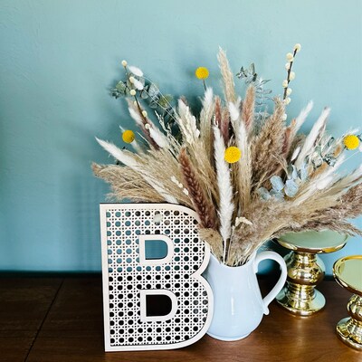 Rattan Nursery Letter Decor Rattan Wicker Letters Wooden Letters for ...