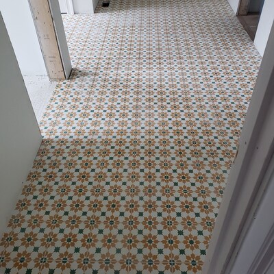Moroccan Zellige Mosaic Tile, 4x4in. Floor & Wall in Caramel - Etsy