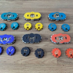 Cute Vampire and Werewolf Tokens Wooden RPG DND 5e Gaming and Board ...