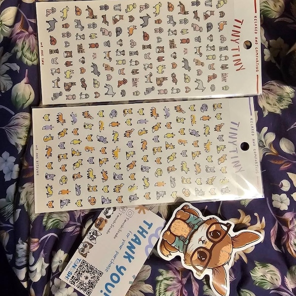 Cherish Sticker Sheets by Mind Wave Cute Kawaii Baby Animals Rabbit ...