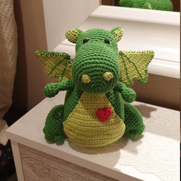Yoki the Dragon Amigurumi Crochet Pattern - Etsy