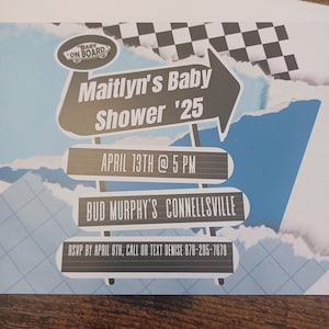 Blue Vans Warped Tour Baby Shower Announcement - Etsy