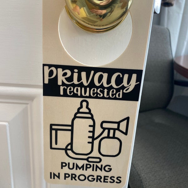 Pumping Privacy Door Tag - Breast Milk- Breast Pump - Etsy