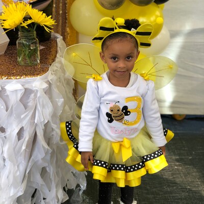For All Sizes busy BEE Birthday Outfit Includes Embroidered - Etsy